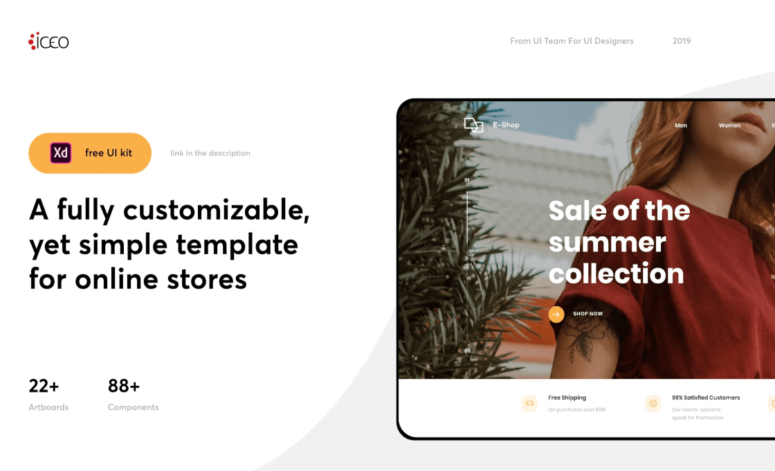 A Behance success! Going for another with an eCommerce UI Kit | ICEO